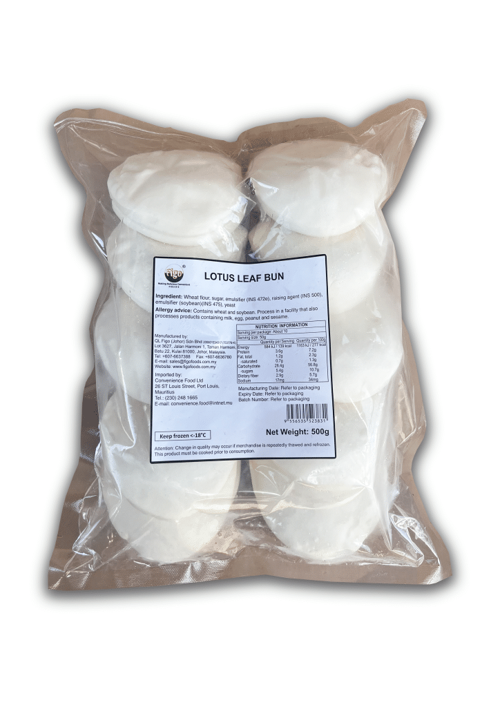 Figo Lotus Leaf Bun 500g (10’s) – Veg Bao
