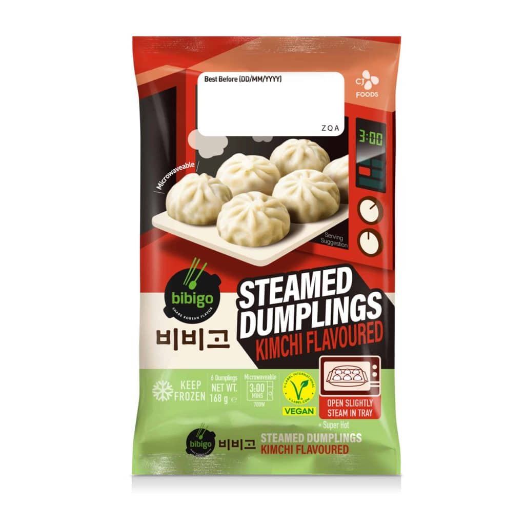 Bibigo Steamed Kimchi Dumpling 6s 168g